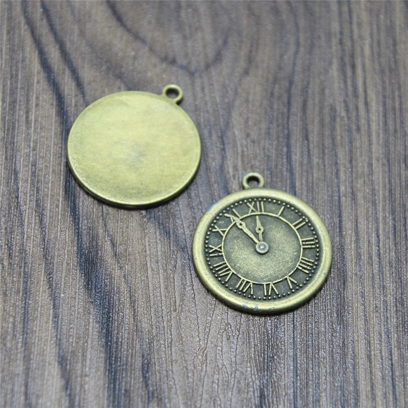Clock Face Charm - Etsy