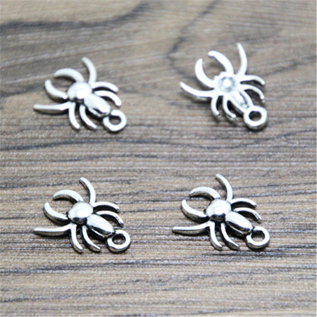 30pcs Spider Charms Silver Tone Spider Charm Pendants 17x14mm - Etsy