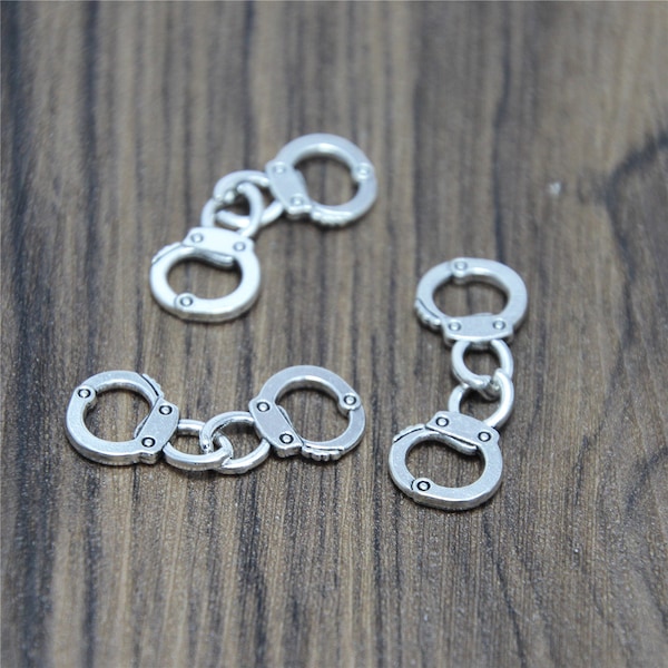 Silver Handcuffs - Etsy