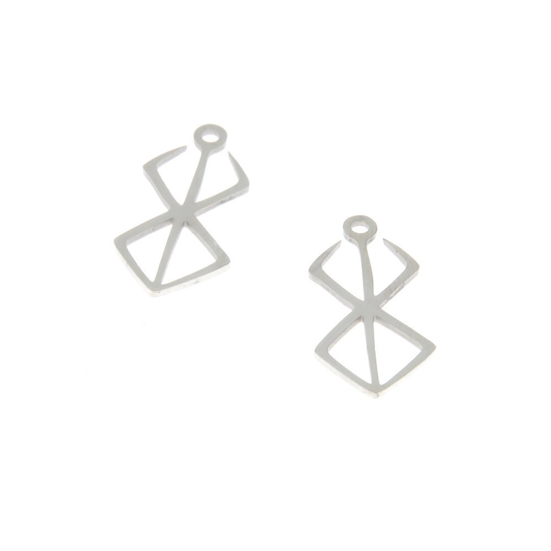 5pcs/lot Berserker Rune Symbol Charm Nordic Logo Emblem Norse Amulet ...