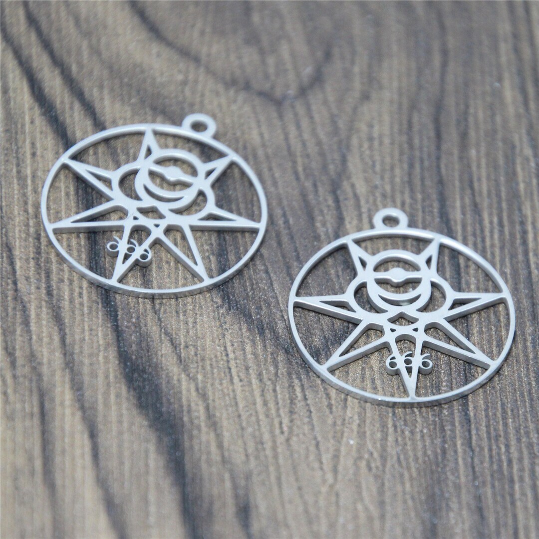 5pcs/lot Magic 666 Charm Crowley Secret Seal Thelema Sigil Illuminati ...