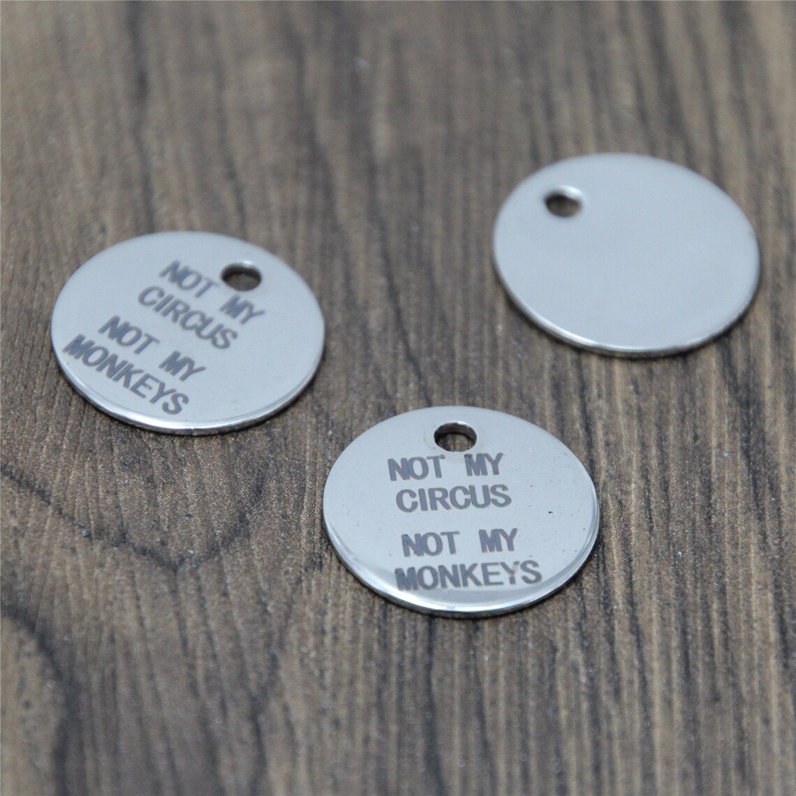 10pcs/lot Not My Circus Not My Monkeys Charm Silver Tone - Etsy