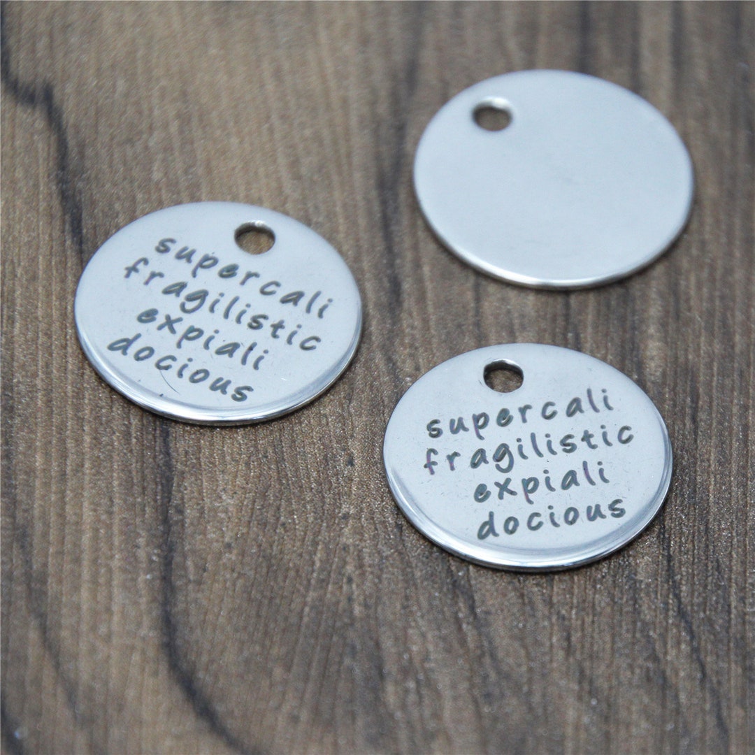 10pcs Supercali Fragilistic Expiali Docious Charm Silver Tone Mary ...