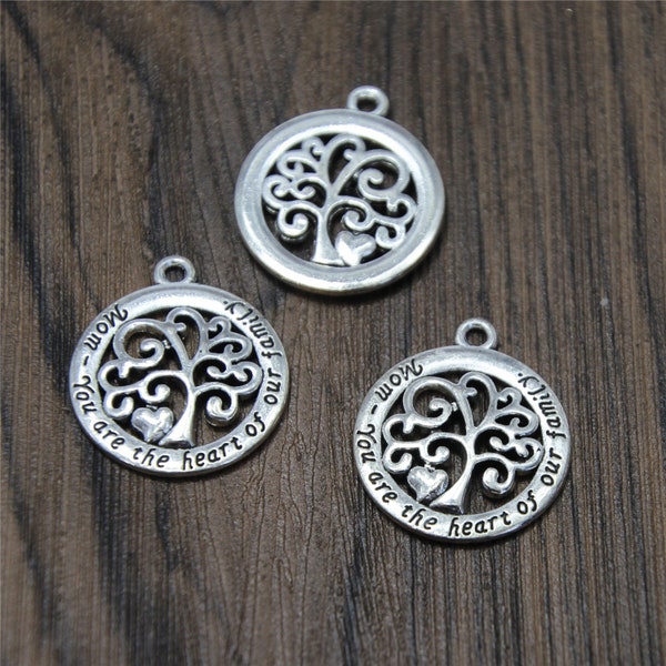 Family Tree Charm - Etsy