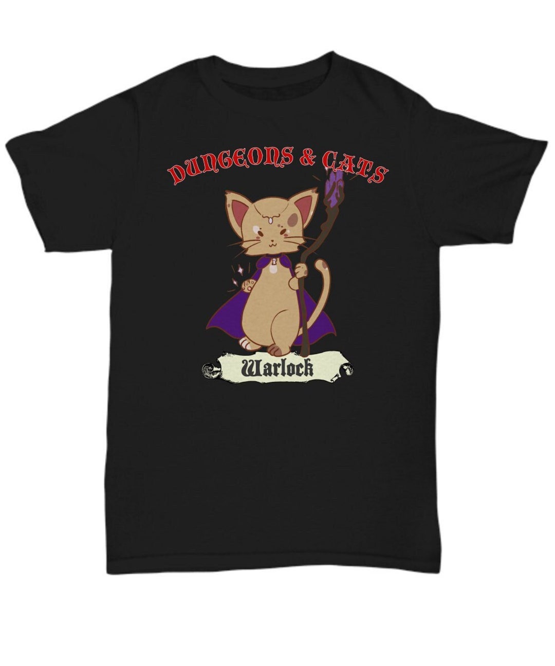 Dungeons and Dragons Warlock Dnd Cats Rpg Gamer Unisex T-shirt - Etsy