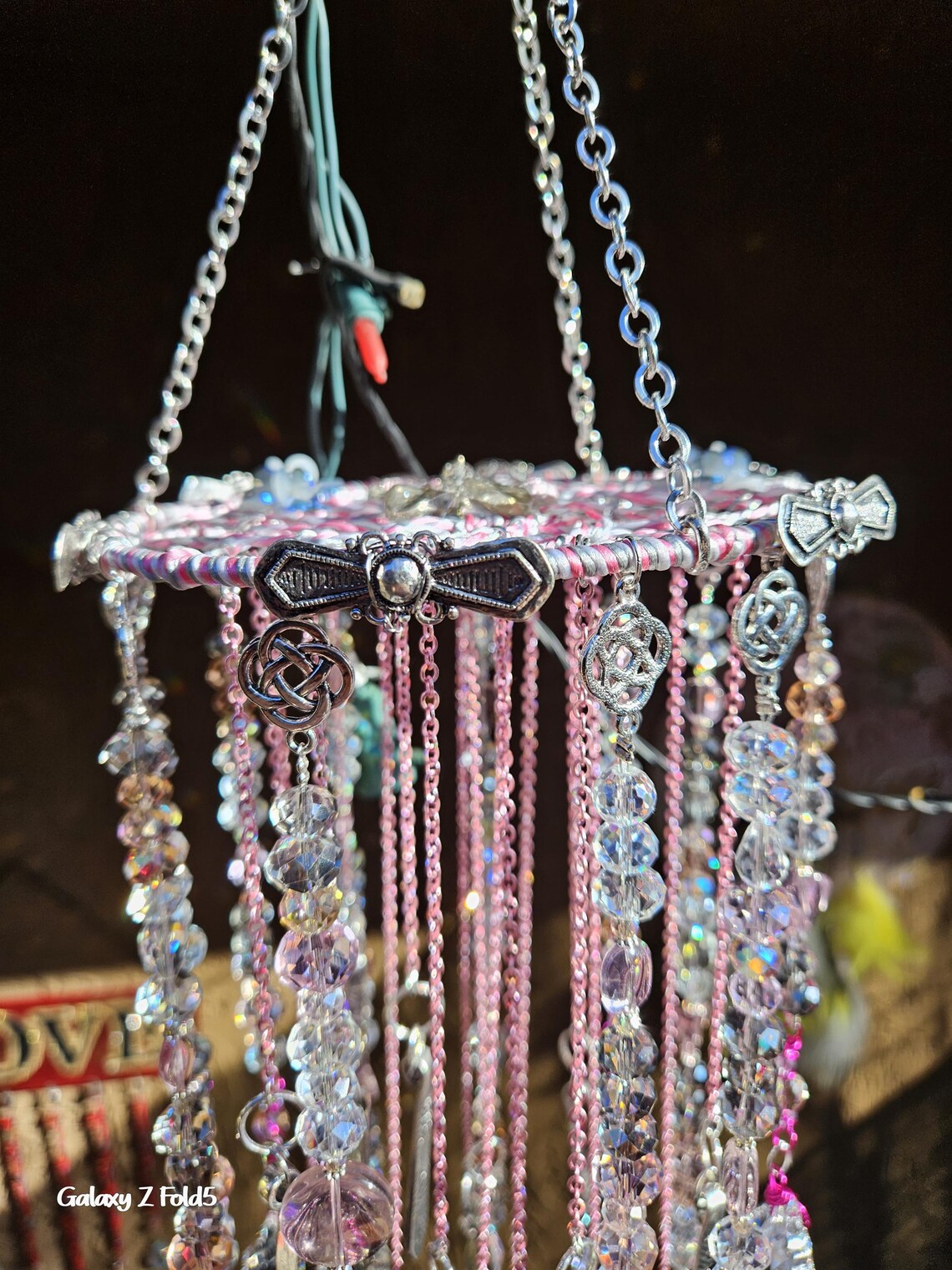 Pretty Little Pink Crystal Wind Chime - Etsy