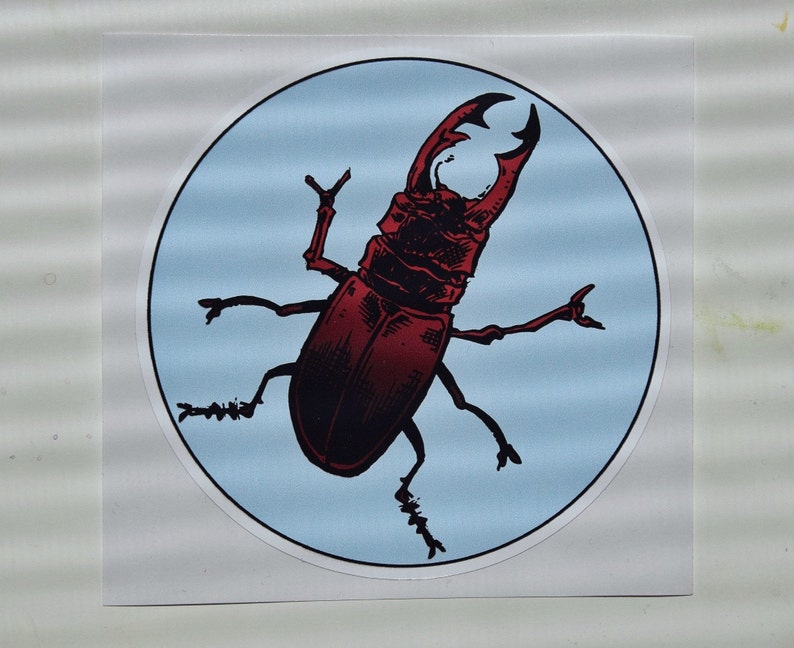 Vinyl Sticker with beetle bug laptop decal | Etsy