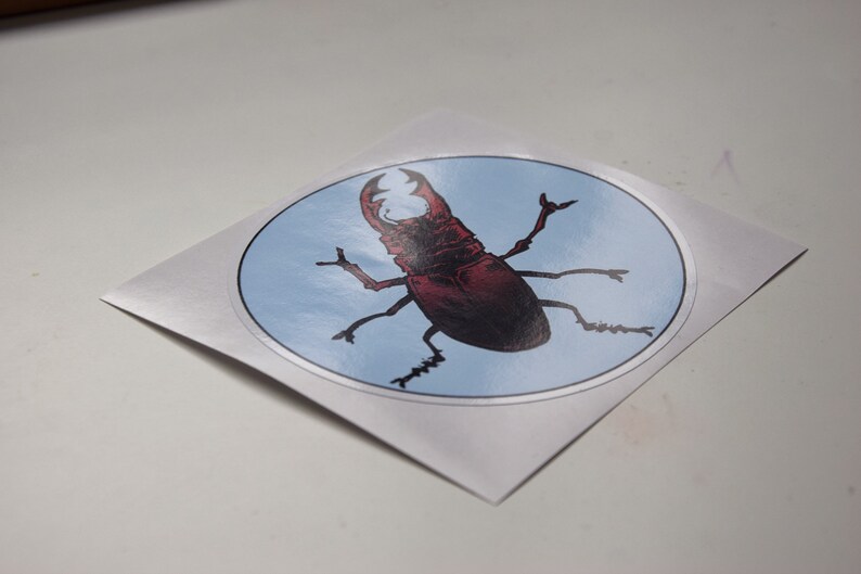 Vinyl Sticker with beetle bug laptop decal | Etsy