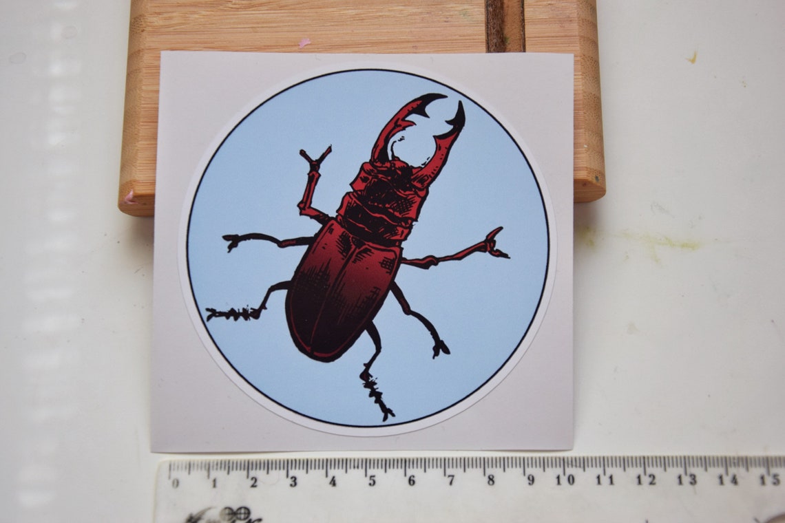 Vinyl Sticker with beetle bug laptop decal | Etsy