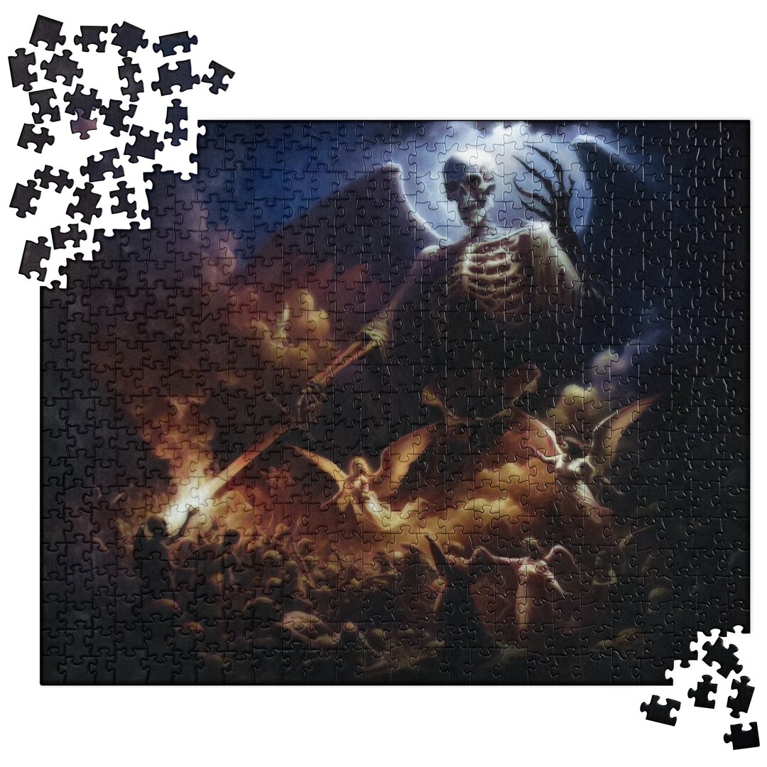 Judgement Day Giant Skeleton Jigsaw Puzzle - Etsy