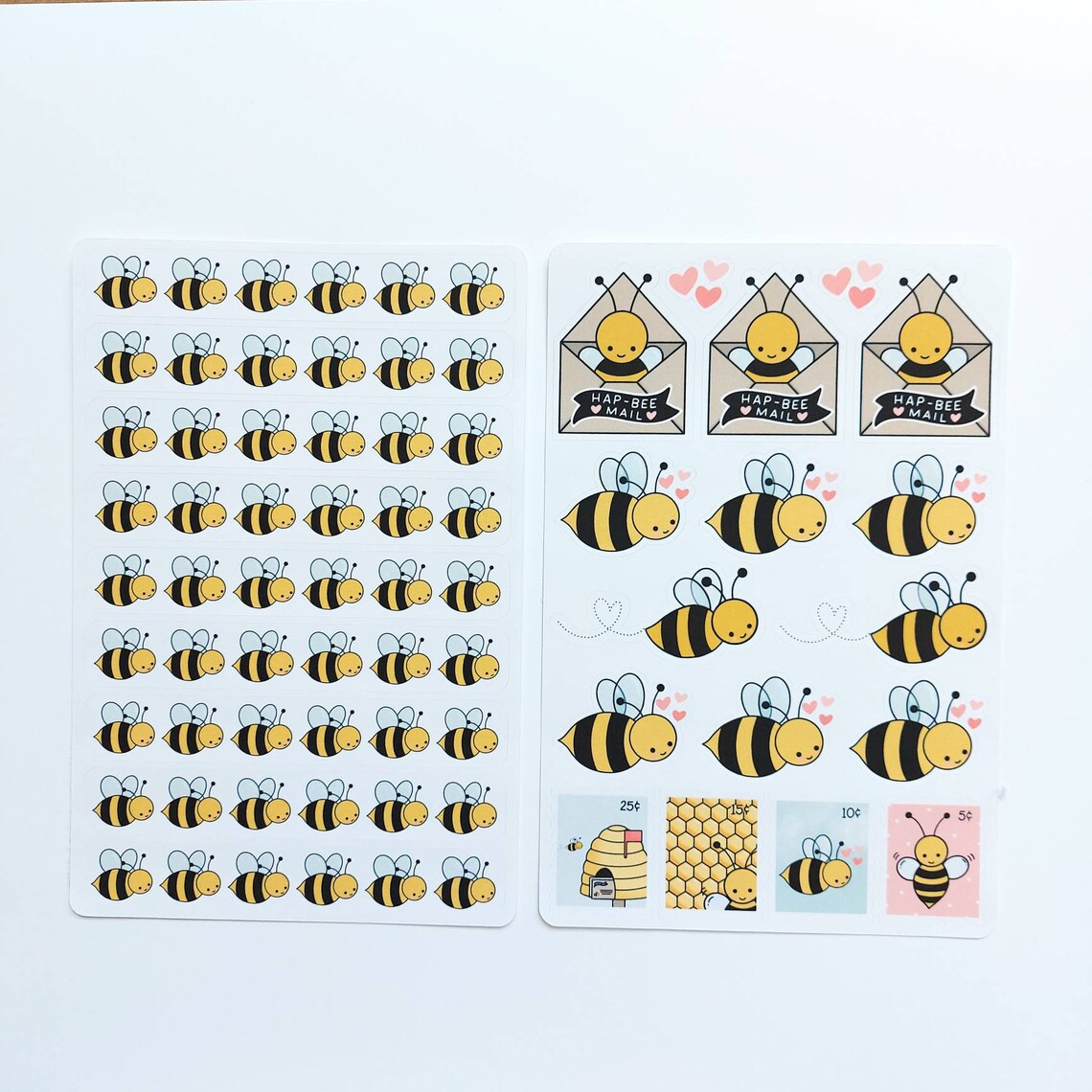 Bee Address Label Stickers / Pen Pal Happy Mail Stickers / - Etsy