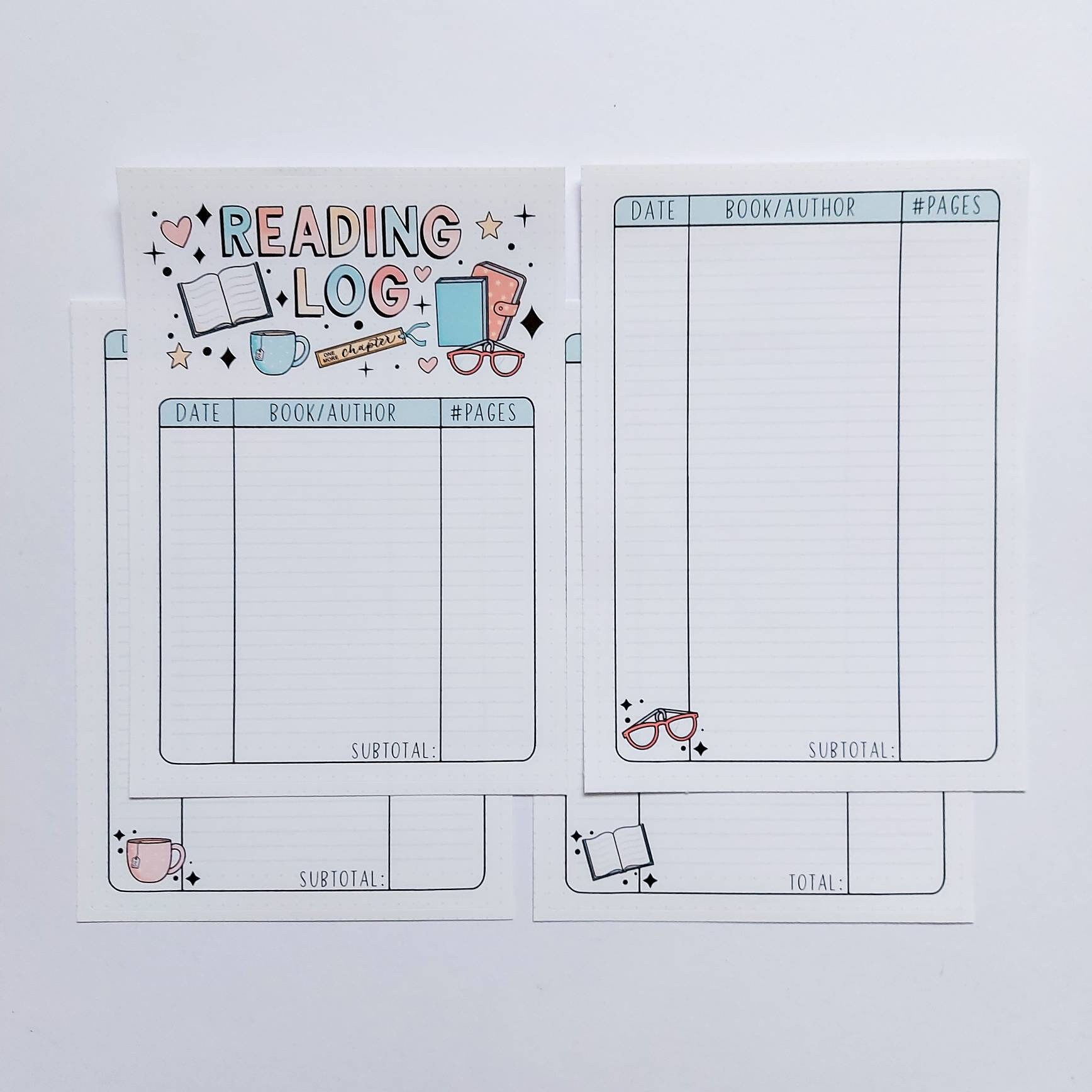 Reading Log Stickers / Book Tracker Stickers / Planner | Etsy