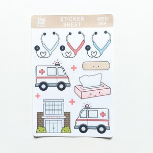 Medical Sticker Bundle / Planner Stickers / Healthcare Stickers / Nurse ...