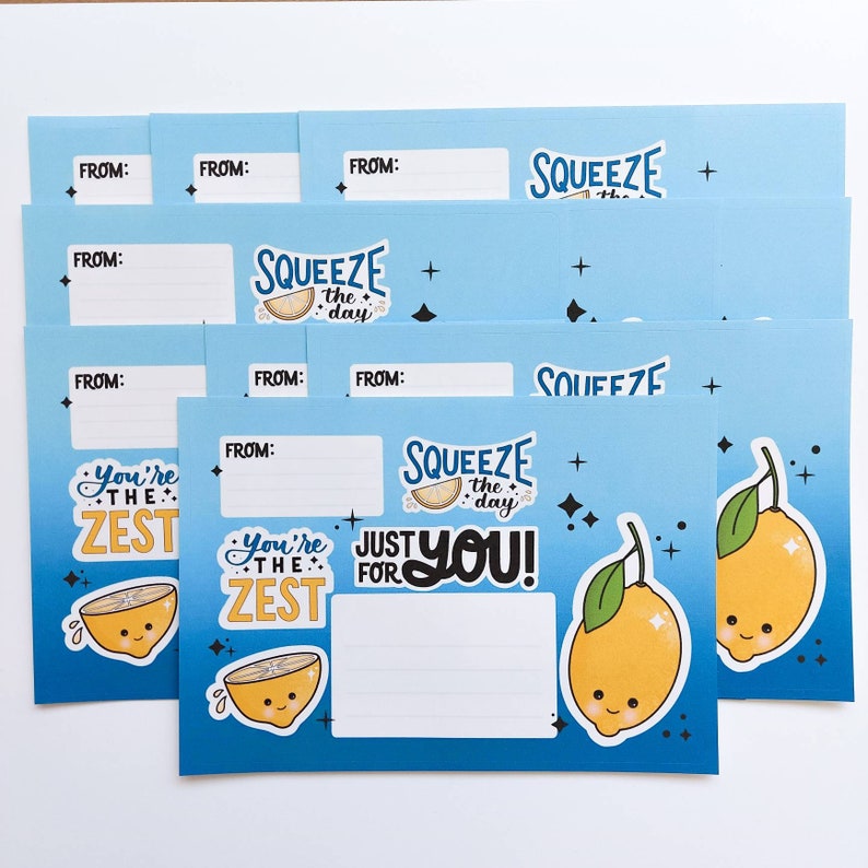 Lemon Address Label Stickers / Pen Pal Happy Mail Stickers / Stickers ...