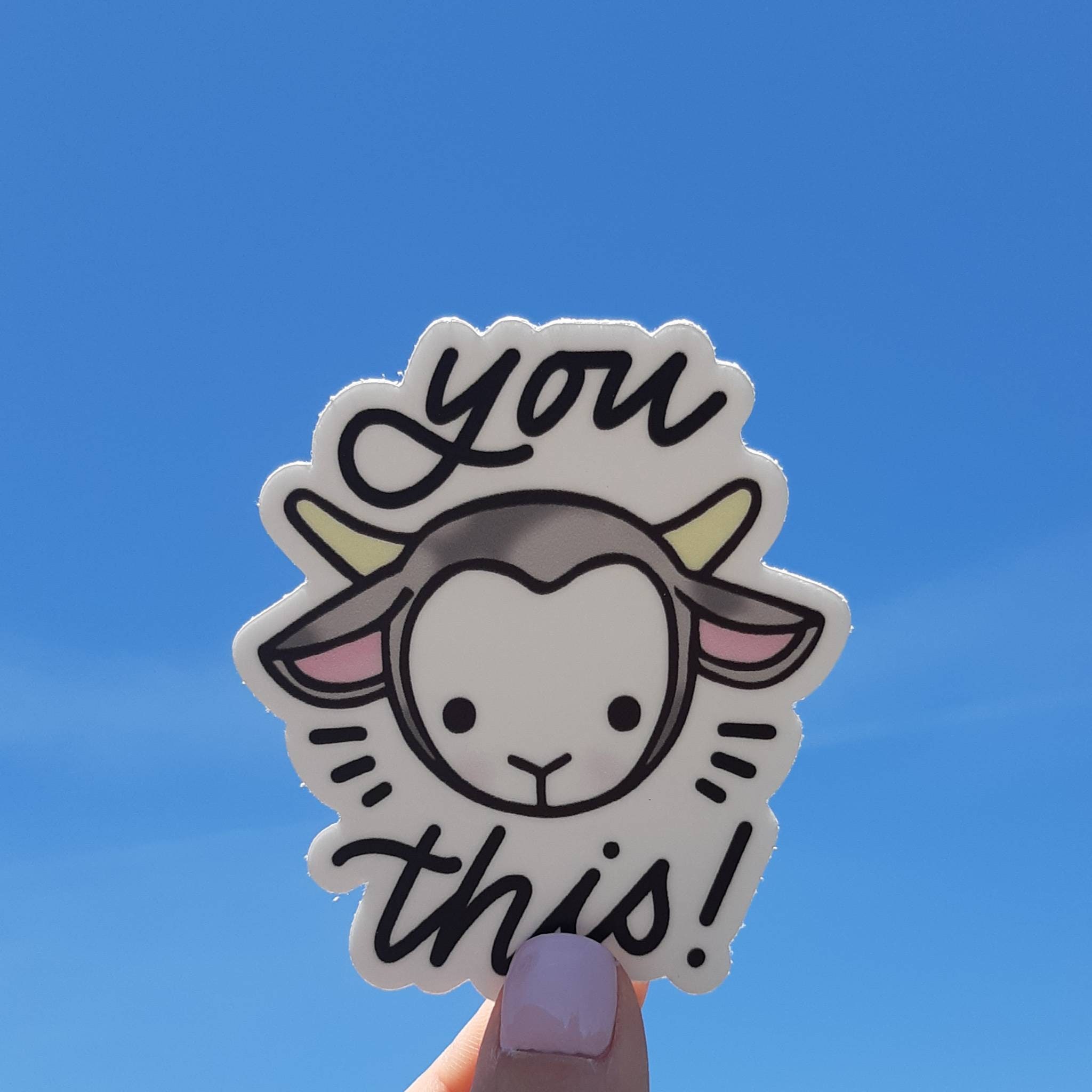 Goat Vinyl Sticker / You Goat This / Die Cut Sticker / Weatherproof ...