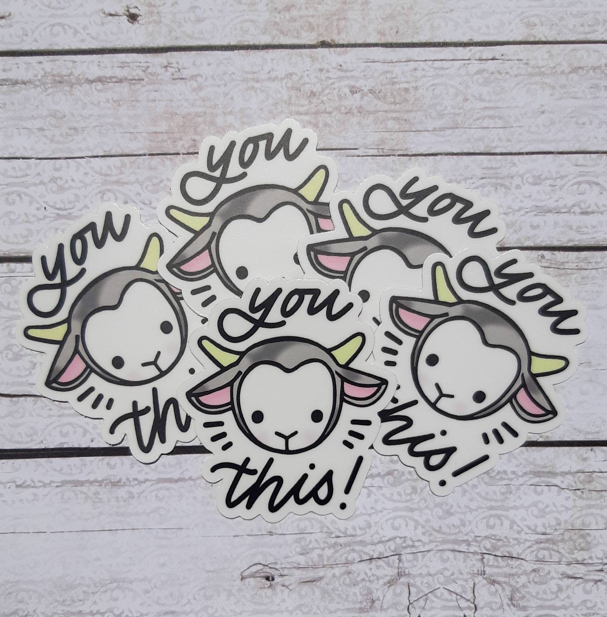 Goat Vinyl Sticker / You Goat This / Die Cut Sticker / | Etsy