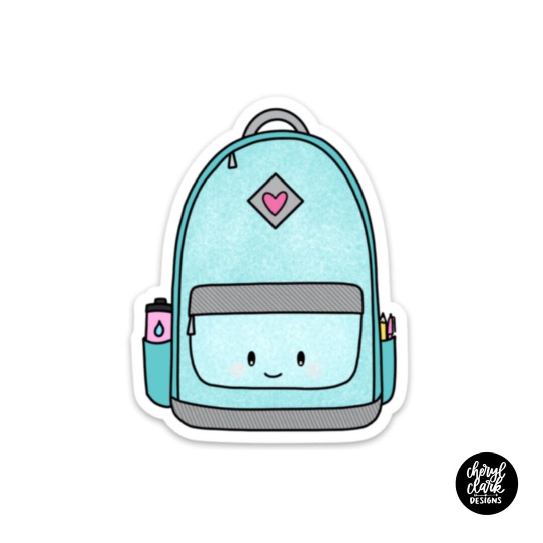 Backpack Vinyl Sticker / School Sticker / Teacher Sticker / Back to ...