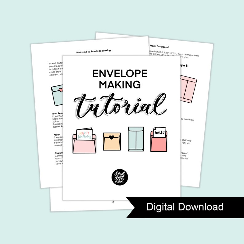 Envelope Making Tutorial / DIY Envelope / Happy Mail Envelopes ...