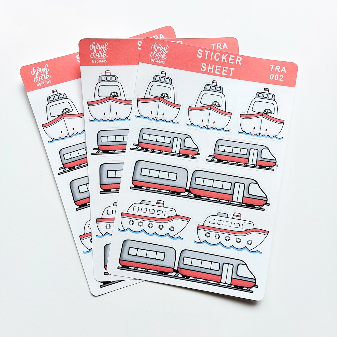 Travel Stickers / Train Stickers / Boat Stickers / Paper Stickers ...