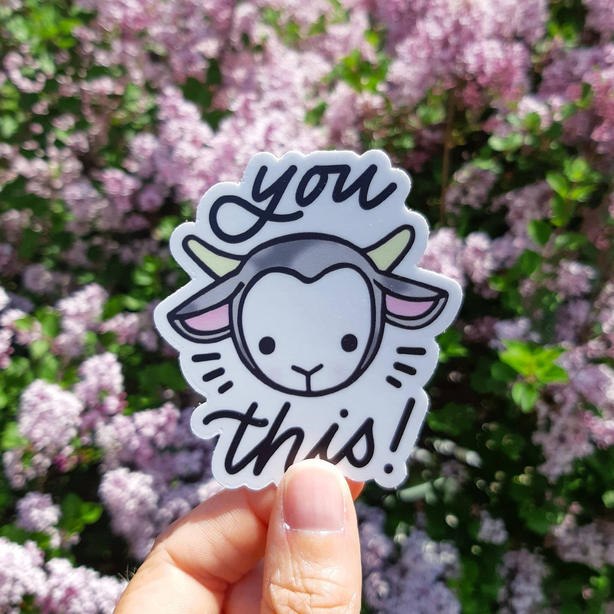 Goat Vinyl Sticker / You Goat This / Die Cut Sticker / Weatherproof ...