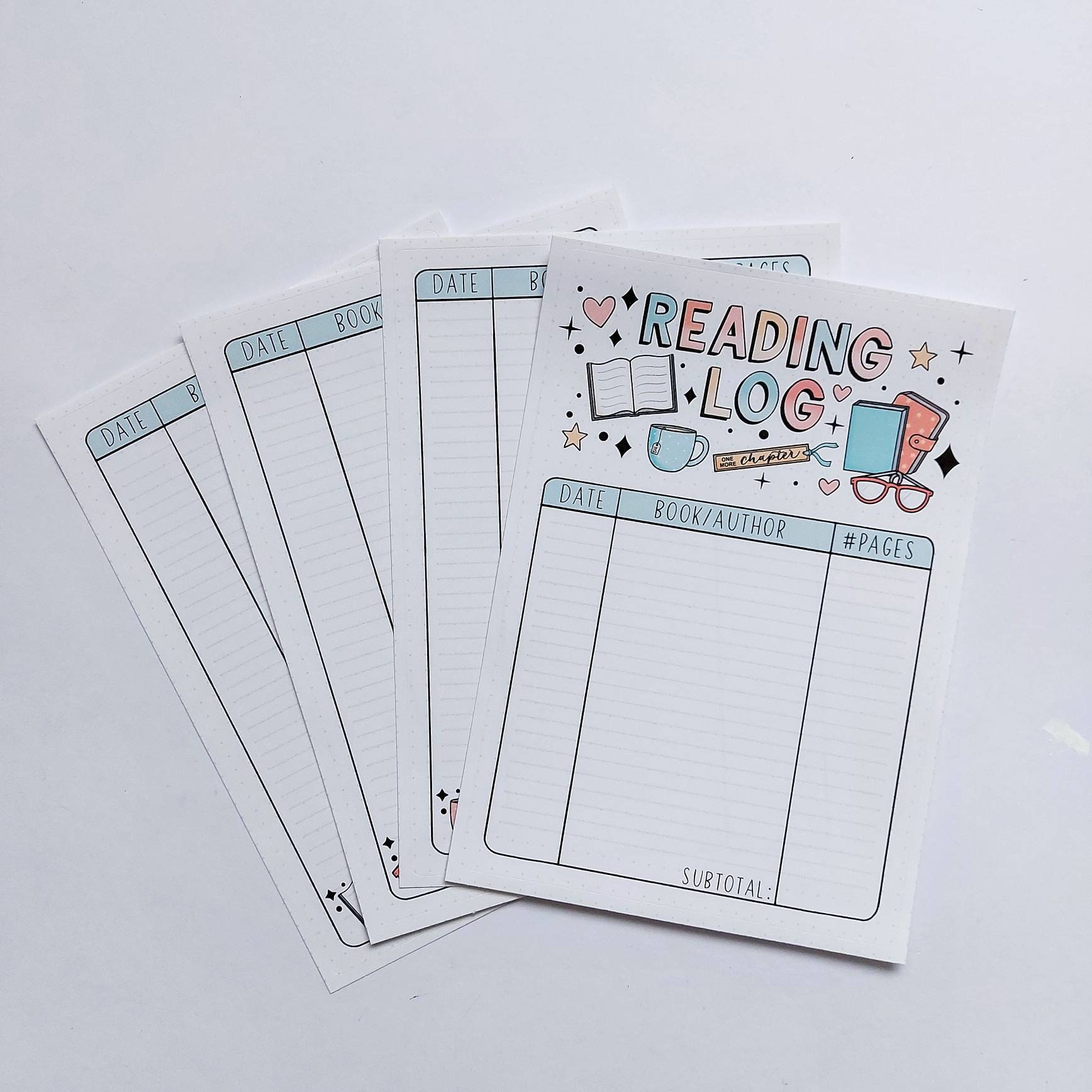 Reading Log Stickers / Book Tracker Stickers / Planner | Etsy