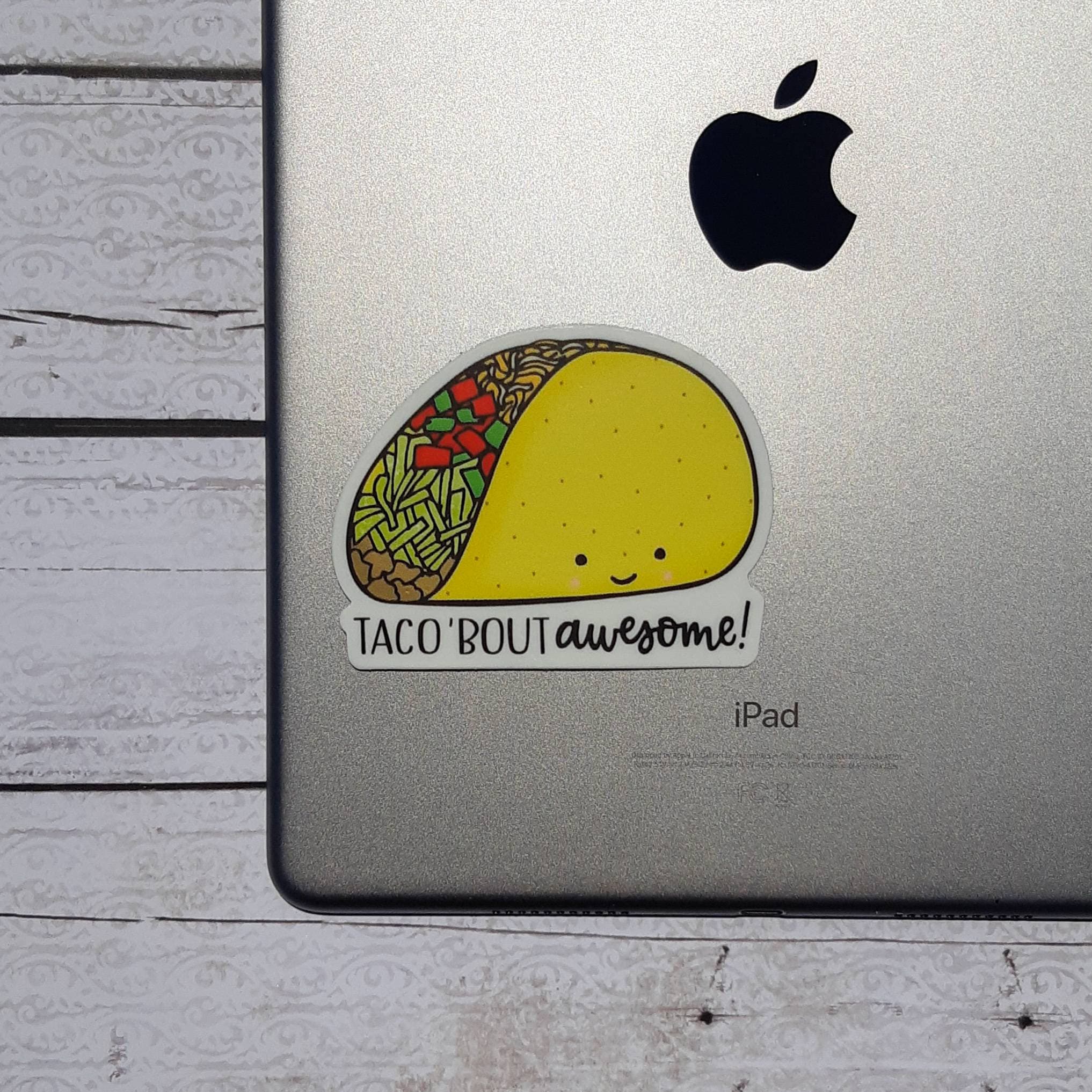 Taco Vinyl Sticker / Die Cut Sticker / Weatherproof Sticker / - Etsy