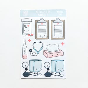 Medical Sticker Bundle / Planner Stickers / Healthcare Stickers / Nurse ...