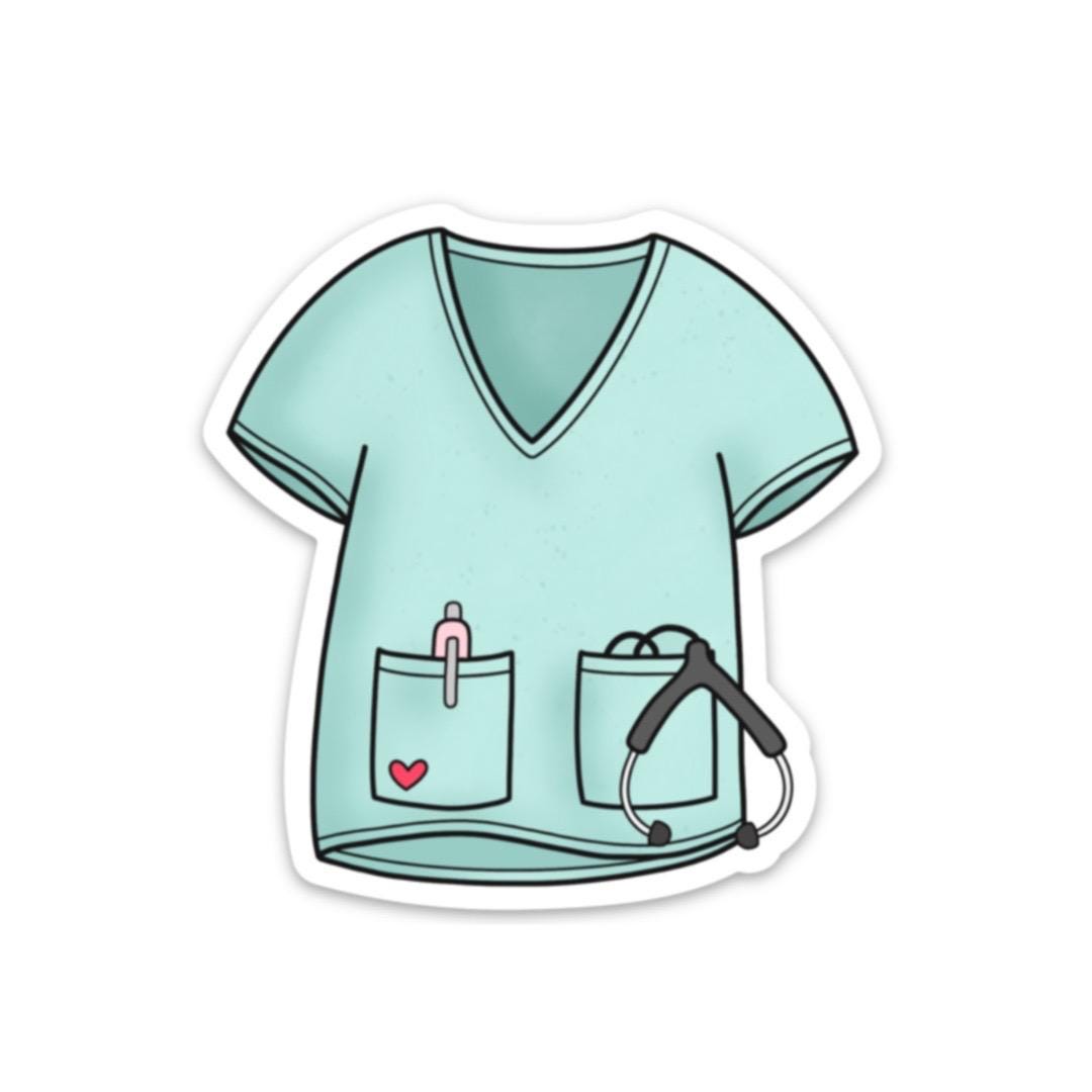 Scrubs Sticker / Medical Theme Sticker / Healthcare Sticker / Nurse ...