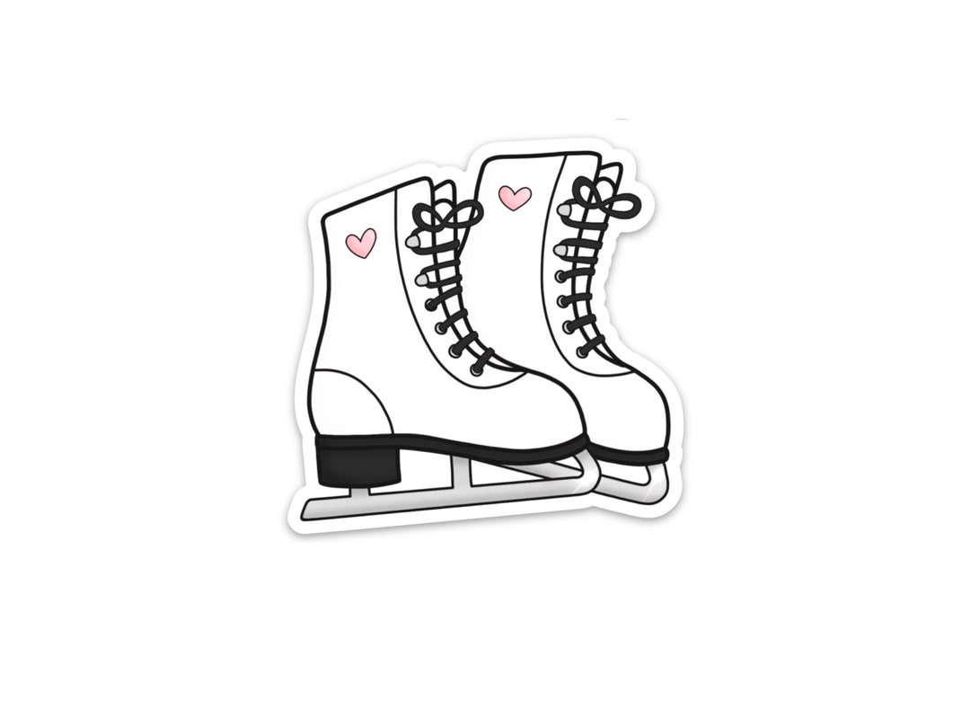 Ice Skates Sticker / Waterproof Sticker / Vinyl Sticker / Winter ...