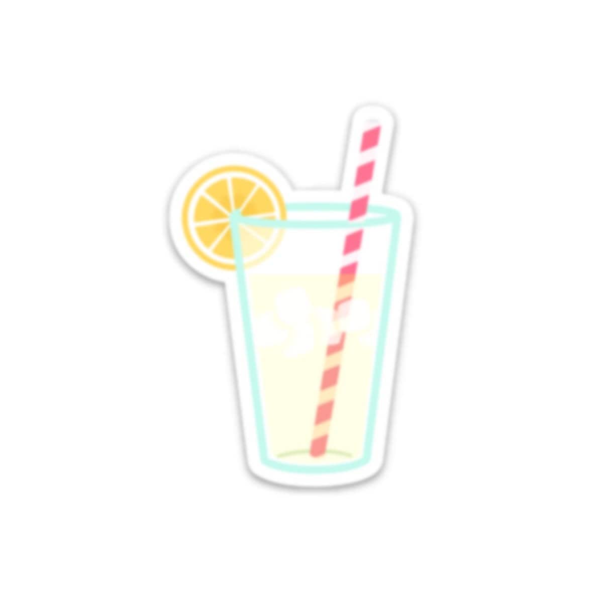 Lemonade Sticker / Iced Lemonade Sticker / Waterbottle Sticker / Die ...