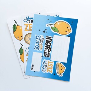 Lemon Address Label Stickers / Pen Pal Happy Mail Stickers / Stickers ...