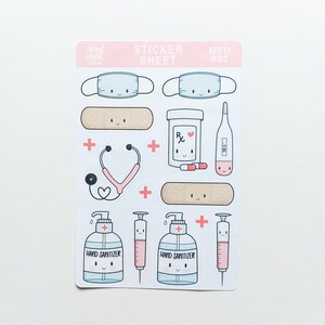 Medical Sticker Bundle / Planner Stickers / Healthcare Stickers / Nurse ...