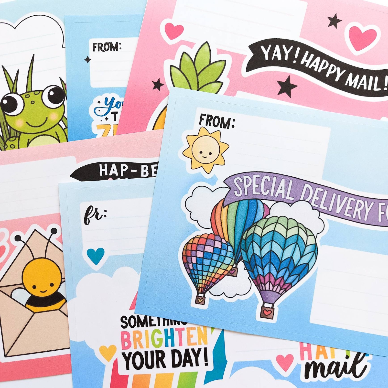 Sample Pack Address Labels / Pen Pal Happy Mail Stickers / Shipping ...