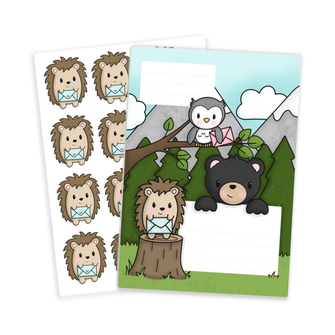Woodland Themed Address Label Stickers / Pen Pal Happy Mail Stickers ...