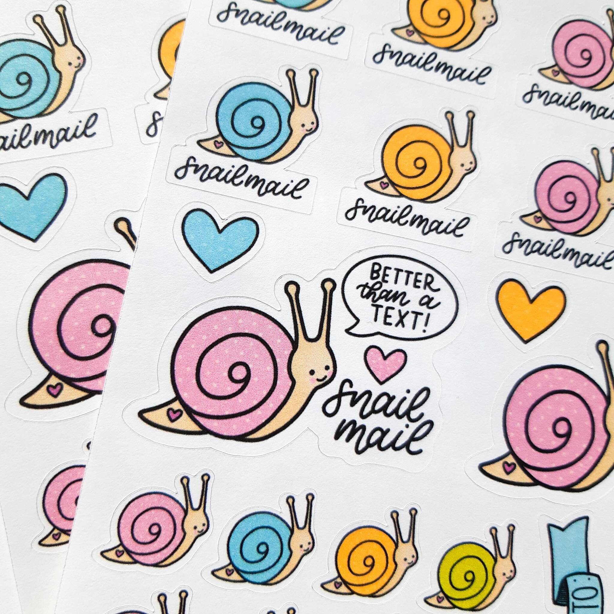 Snail Mail Stickers / Happy Mail Stickers / Paper Stickers / Envelope ...