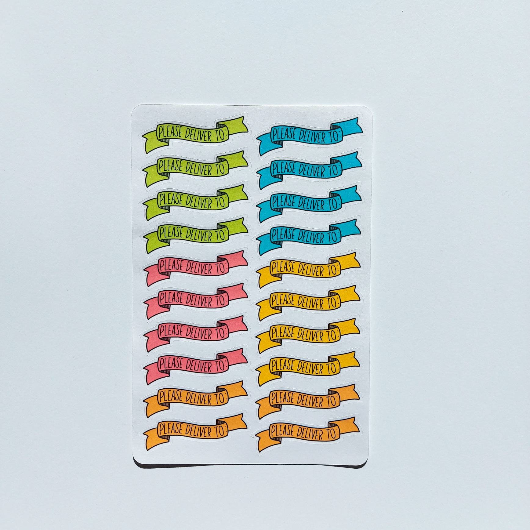 Happy Mail Stickers / Please Deliver To / Envelope Stickers / | Etsy