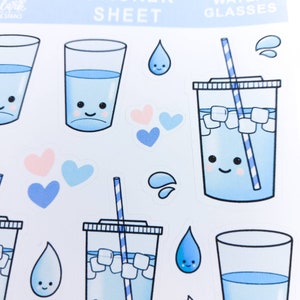Water Sticker Bundle/ Water Stickers / Drink More Water / Sticker ...