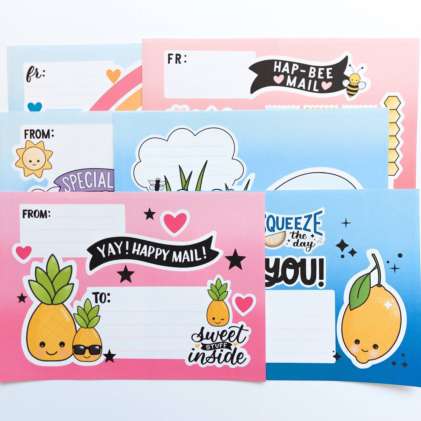 Sample Pack Address Labels / Pen Pal Happy Mail Stickers / - Etsy Canada