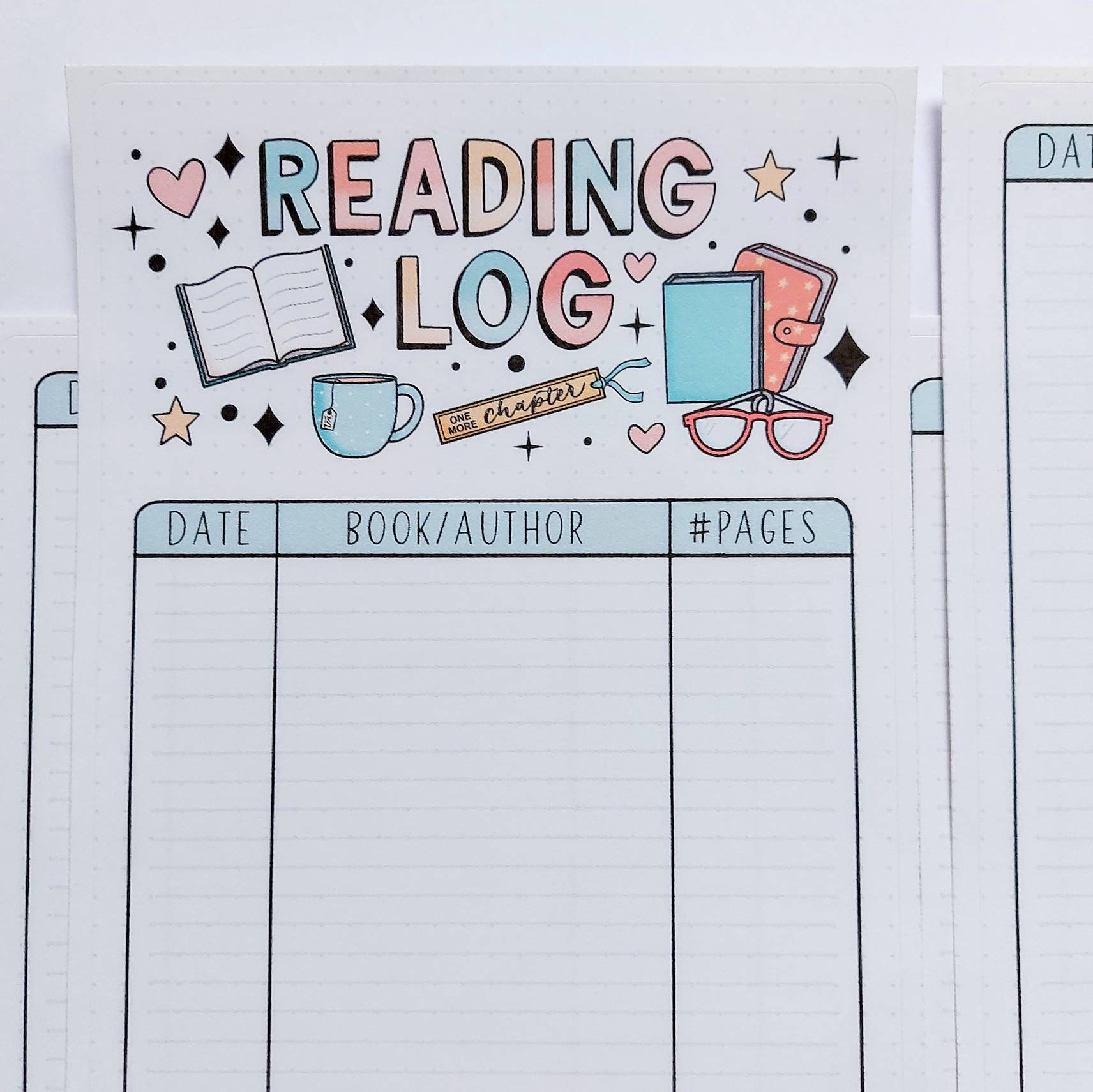 Reading Log Stickers / Book Tracker Stickers / Planner | Etsy