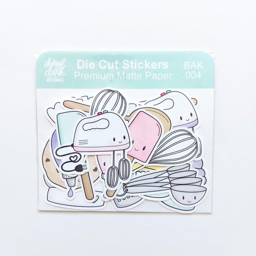 Baking Theme Stickers/ Cooking Stickers / Planner Stickers/ Die Cut ...