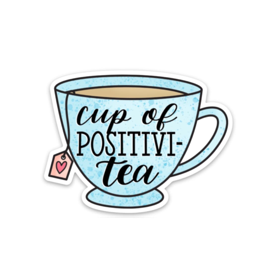 Teacup Magnet / Cup of Positivitea / Quote Magnet / Reminder Magnet ...