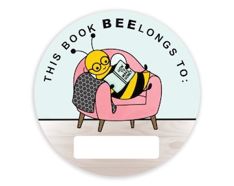 Custom Library Stickers Personalized Bookplate Stickers From - Etsy