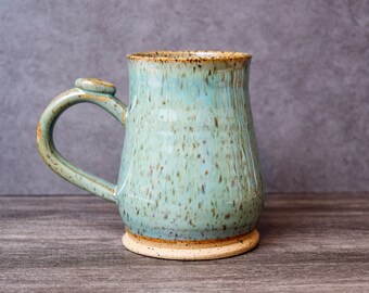 Teal Ceramic Mug | Etsy
