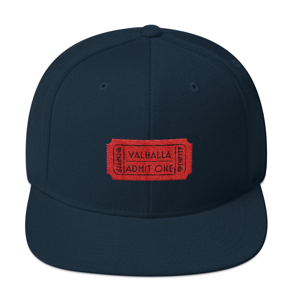 Valhalla Admit Ticket Snapback Hat - Etsy Denmark