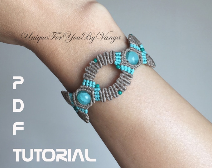 Micro Macrame Tutorial Macrame Bracelet Pattern Macrame - Etsy