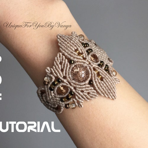 PDF Macrame Cuff Bracelet Pattern Micro Macrame Tutorial DIY - Etsy