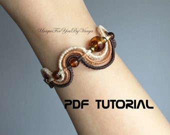 PDF Tutorial Bracelet PATTERN Micro Macrame Tutorial DIY | Etsy