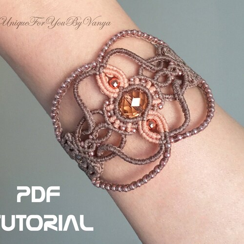 Micro Macrame Tutorial Macrame Bracelet Pattern Macrame - Etsy