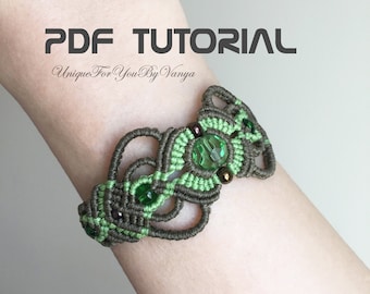 PDF Tutorial Bracelet PATTERN Micro Macrame Tutorial DIY | Etsy