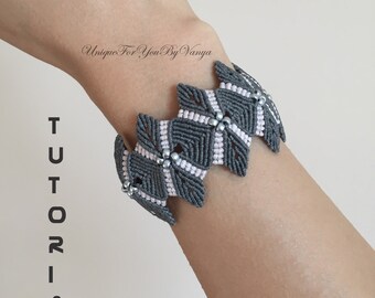 PDF Tutorial Bracelet PATTERN Micro Macrame Tutorial DIY | Etsy